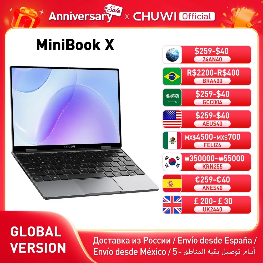 CHUWI-MiniBook-X-Laptop-Tablet-PC-2-In-1-12GB-LPDDR5-512G-SSD-Intel ...