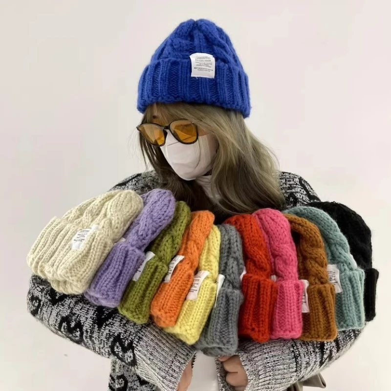 2023-Women-Knitted-Hat-Winter-Beanie-Hats-Fashion-Knit-Cap-Fashion-Warm ...