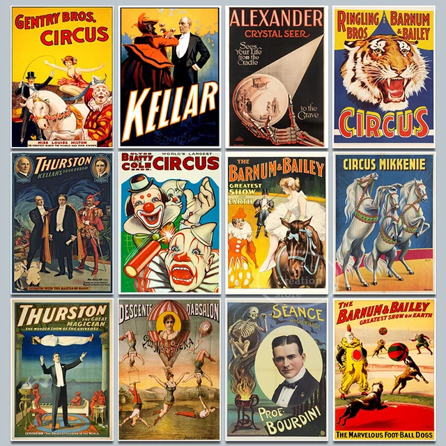 Vintage Circus Clown Poster