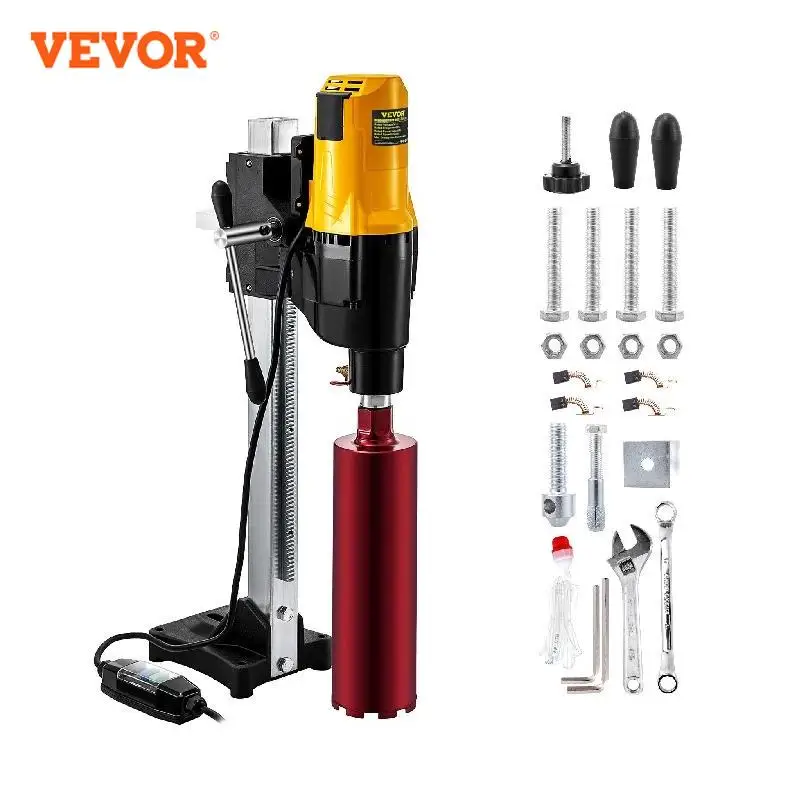 VEVOR-255mm-Vertical-Diamond-Core-Drill-Rig-Stand-4450W-Heavy-Duty ...