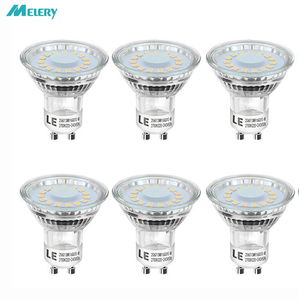 GU10 LED Light Bulb Spotlight Cup Lamp 50W Equivalent 4W 350lm Warm ...