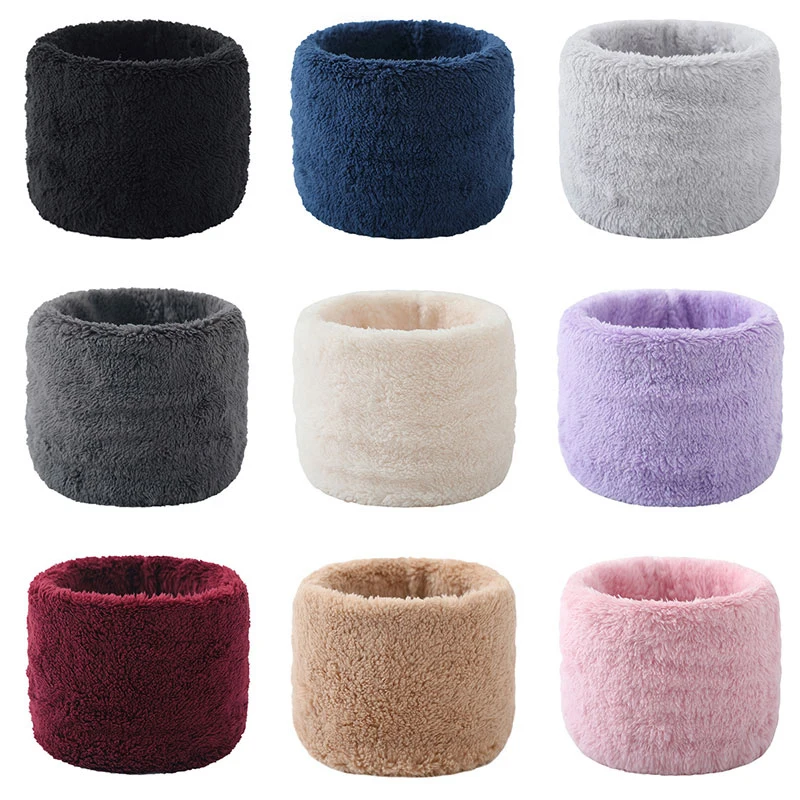 Plus-Velvet-Warm-Ring-Scarf-Bib-Fleece-Men-Headband-Neck-Scarf-Shawl ...