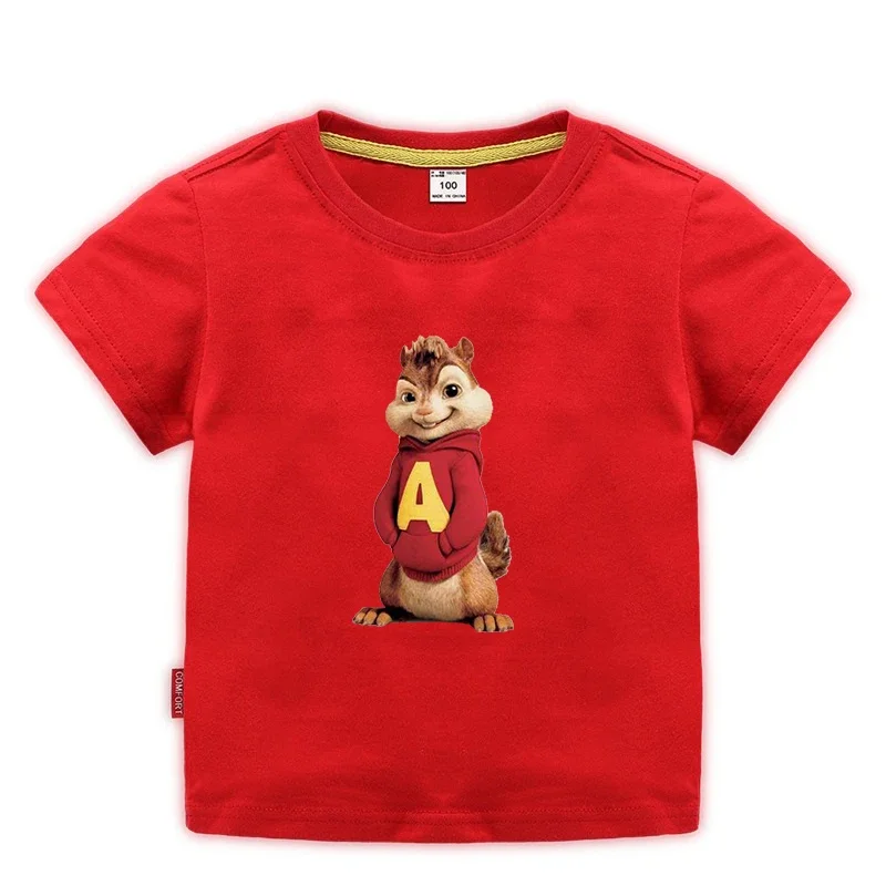 Potdemiel Summer Kids T Shirts Baby Boys Short Sleeve T-shirts Alvin ...