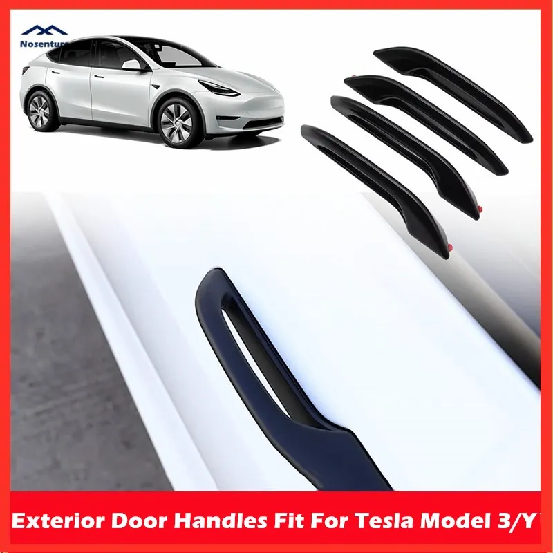 Exterior Door Handles Fit for Tesla Model 3 Model Y (Set of 4pcs ...