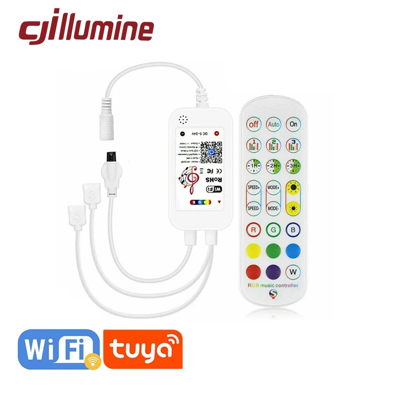TUYA-Wifi-LED-RGB-Music-Controller-Smart-Life-for-Alexa-Google-2-port ...