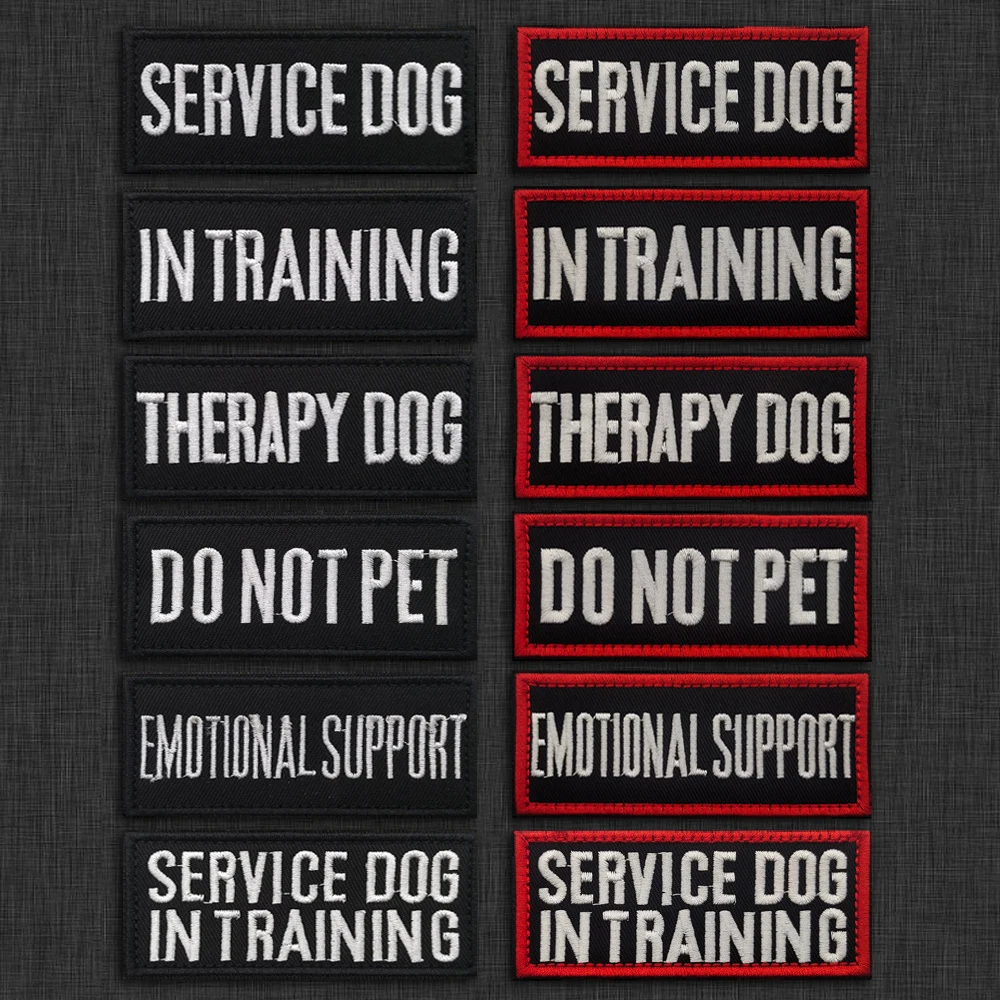 Service-Therapy-Dog-In-Training-Emotional-Support-Embroidered-Patch-K9 ...