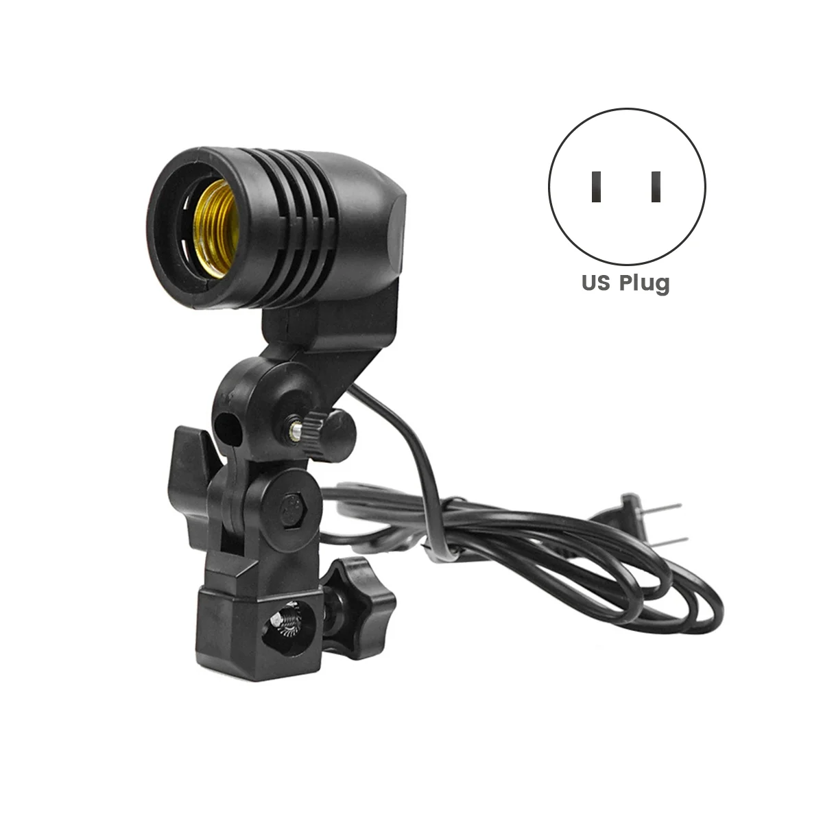Light-Lamp-Photo-Studio-E27-AC-Socket-Photography-1-8M-Cable-Cord-Bulb ...