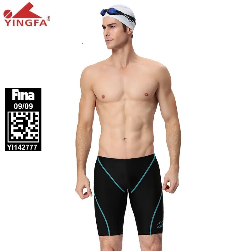 Yingfa Competition Jammer Men's Swimwear Fina Approved Men Training ...