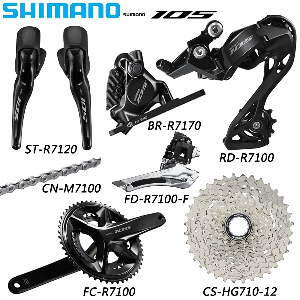 SHIMANO-105-R7120-2x12s-Groupset-Road-Bike-R7170-Brake-R7120-Hydraulic ...