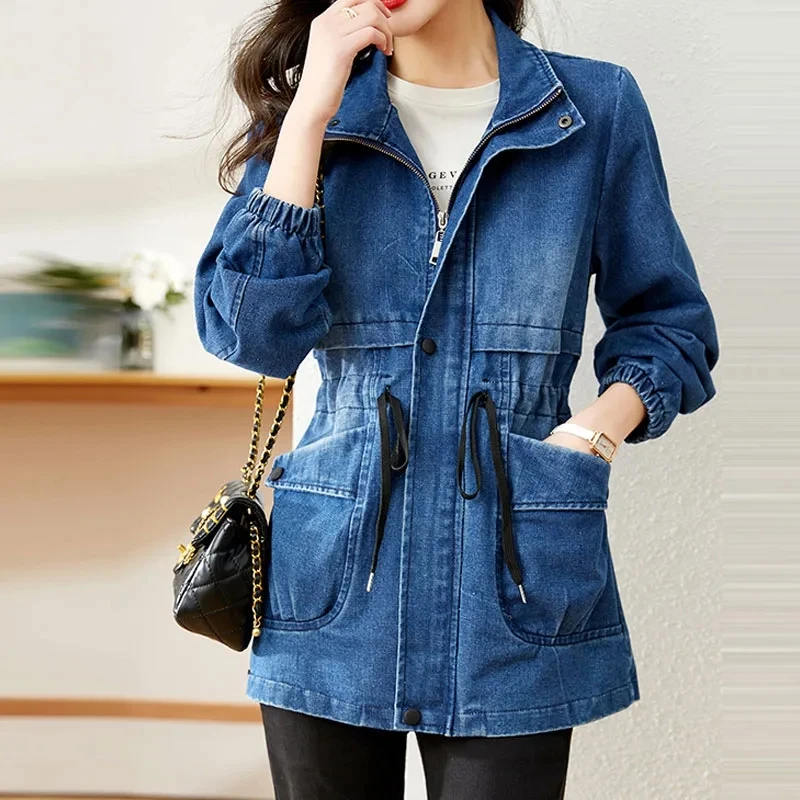 Women-s-Denim-Jacket-2024-Spring-Autumn-New-Ladies-Denim-Coat-Design ...