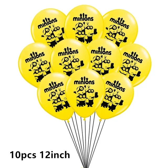Globos de látex para decoración de fiesta de cumpleaños de los Minions ...