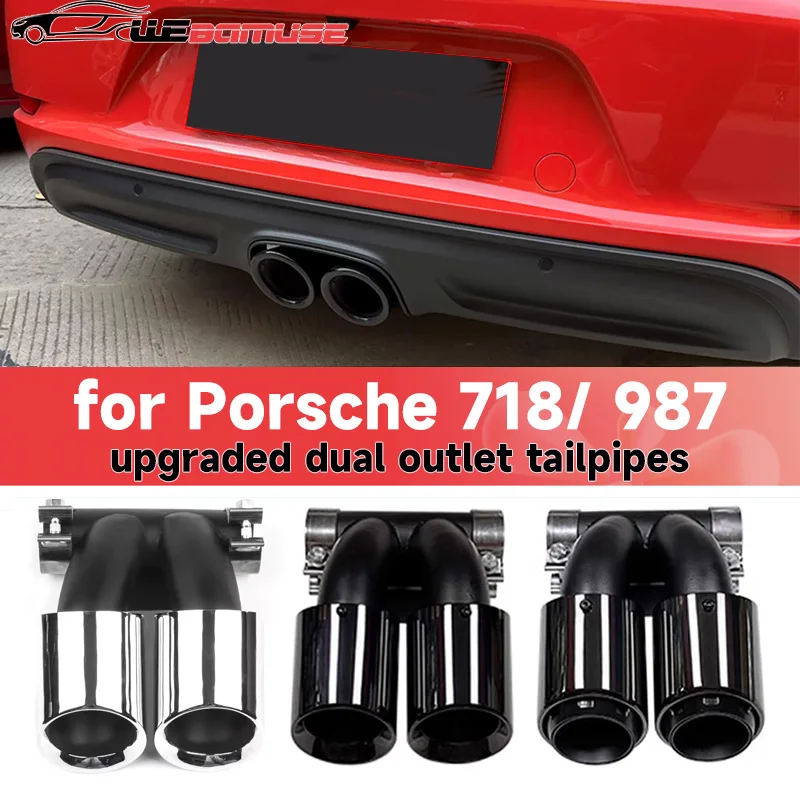 Suitable-for-Porsche-Cayman-718-981-987-Boxster-Exhaust-Modified-Dual ...
