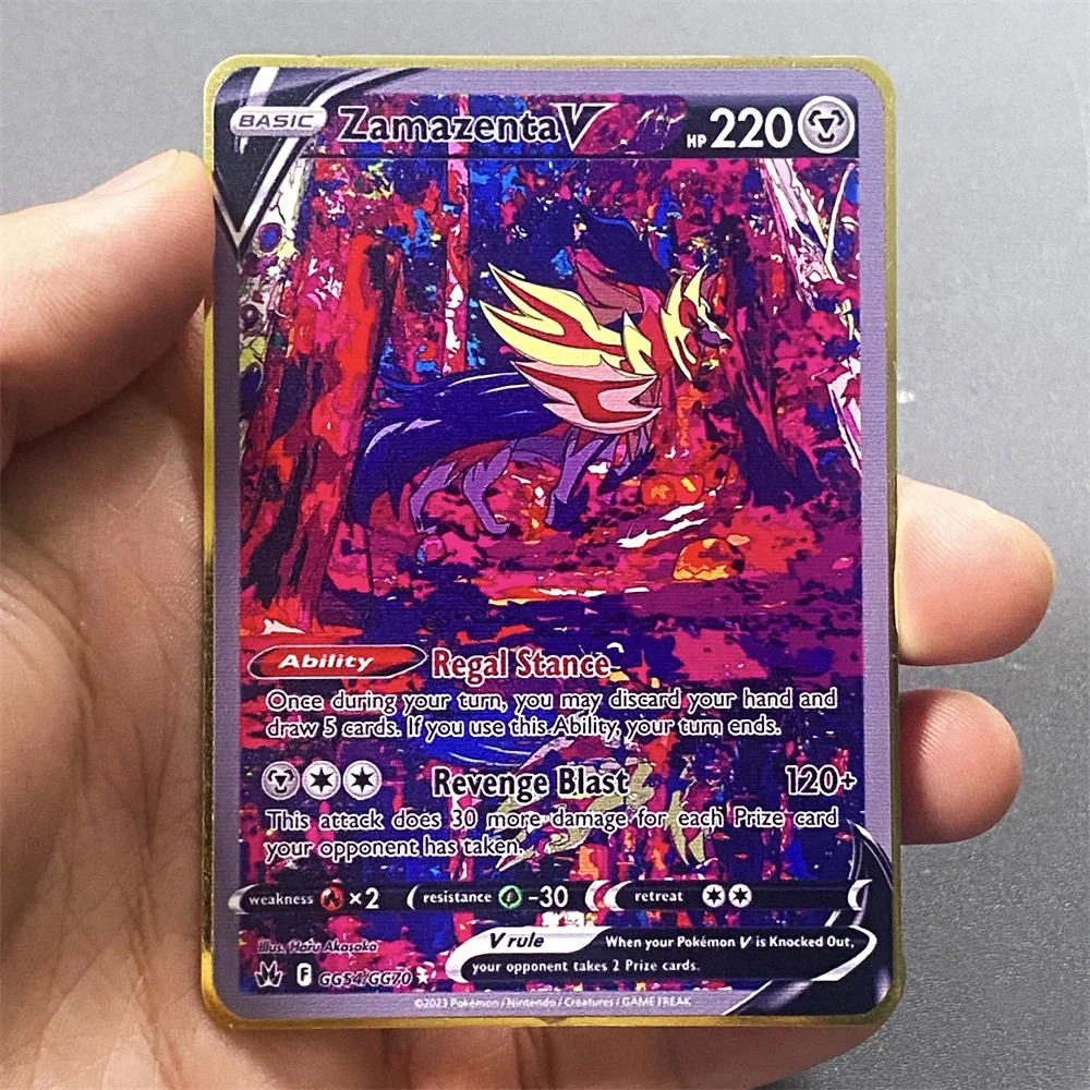 New 2024 Metal Card English Anime Charizard Arceus Mewtwo Blastoise ...