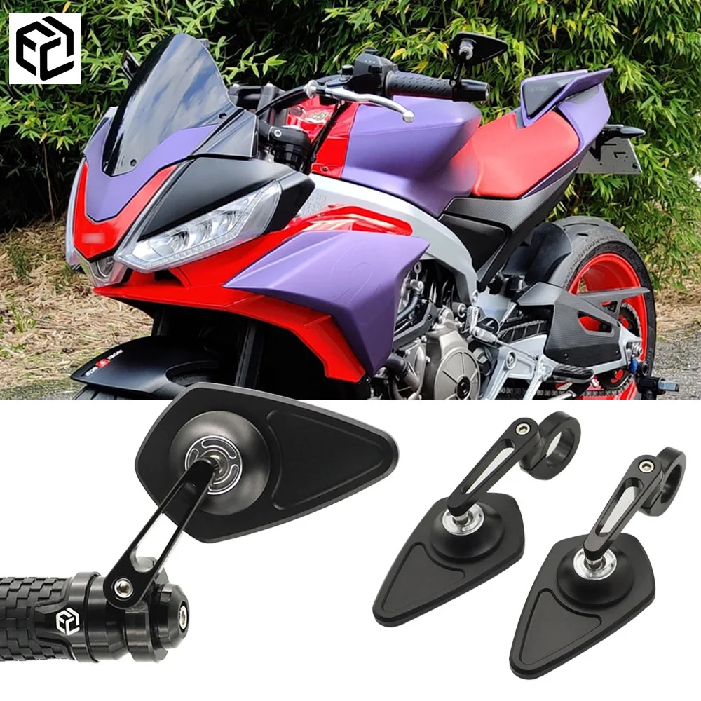 Motorcycle Rearview Side Mirrors For Aprilia RS125 660 50 Tuono 660 ...