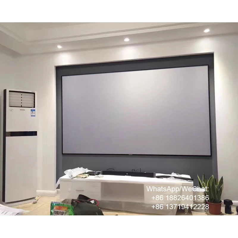 XY-Screen-150-inch-Grey-Ultra-Thin-Frame-Projection-Screen-for-Normal ...