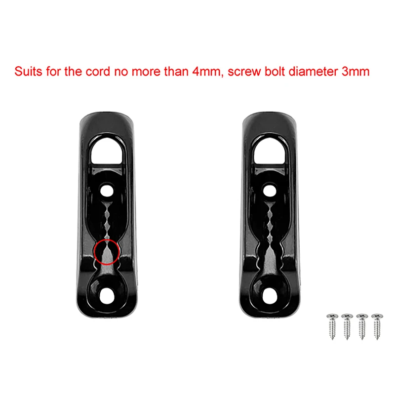 2Pcs-Boat-Jam-Cleat-Self-Lock-Rope-Black-Nylon-Clam-Cleat-Cord ...