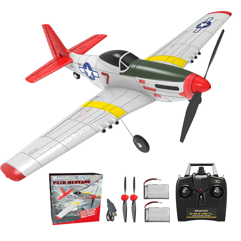 P51d Rc Airplane One-key Aerobatic 4-ch Rc Plane Rtf Mustang Aircraft W ...