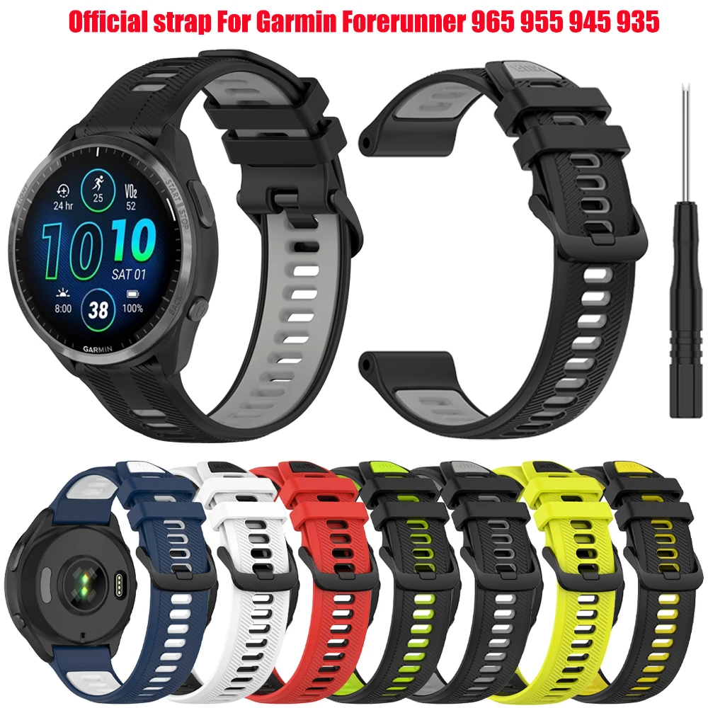 22MM-Official-Strap-For-Garmin-Forerunner-965-955-945-935-Wristband ...