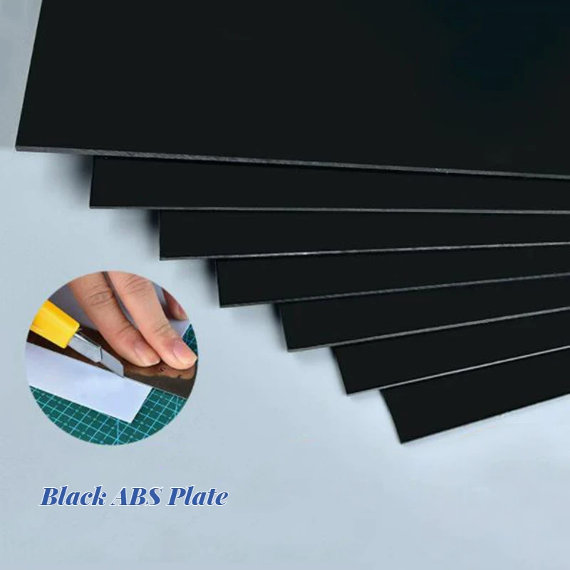 1Pcs Black ABS Plate Hard Rubber Plate Plastic Board Wall Manual DIY ...