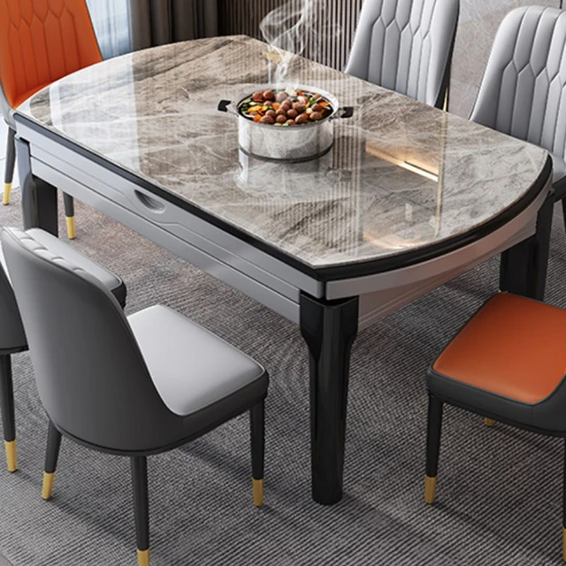 Square Extendable Dining Room Table