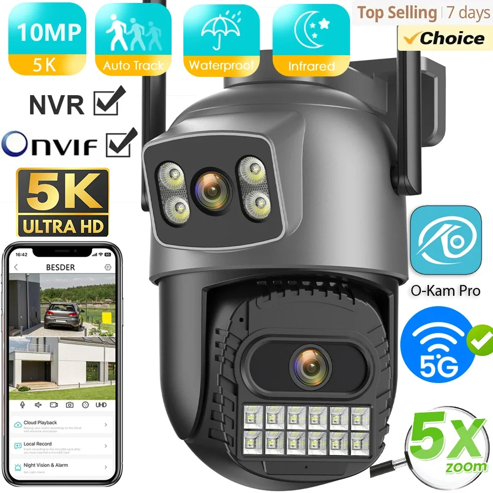 10MP-5K-Telecamera-IP-Protezione-di-sicurezza-Wifi-PTZ-Doppia-lente-5G ...