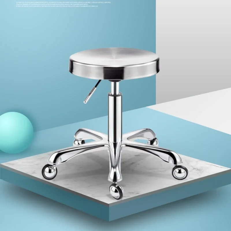 Stainless-Steel-Brushed-Lifting-Stool-Explosion-proof-Barber-Bench ...