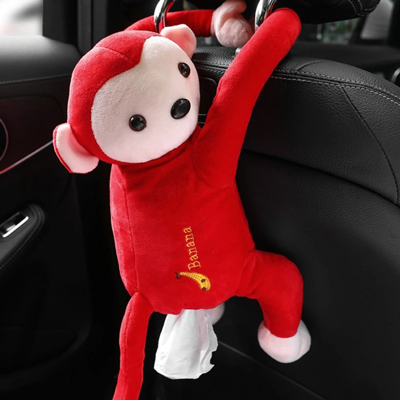 Cartoon-Tissue-Box-Creative-Pippi-Monkey-Paper-Napkin-Car-Tissue-Box ...