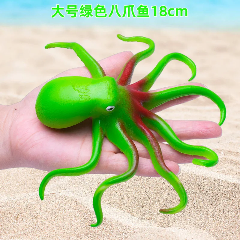 Simulation Octopus Toy Model Children's Funny Toys Soft Elastic Toys ...