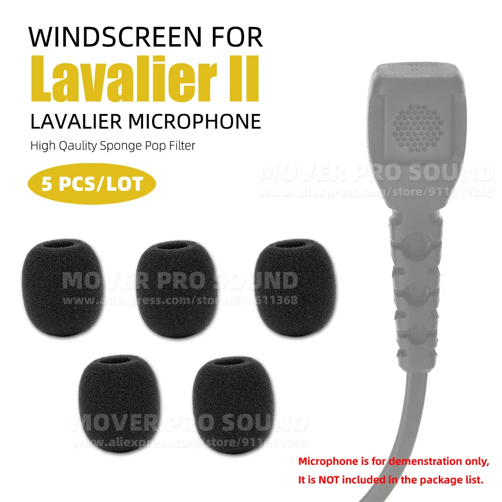 5Pcs Foam Windscreen Parts For RODE LAVALIER II 2nd Gen 2 Wireless Pro ...