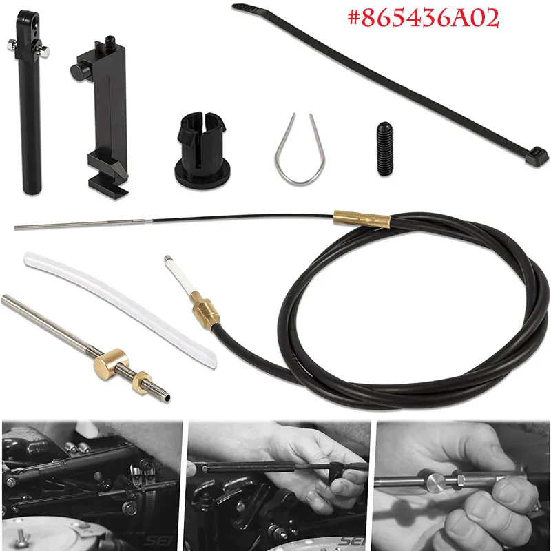 865436A02-19543A10-18-2603-9-72100-Lower-Shift-Cable-Assembly-Kit-Fits ...
