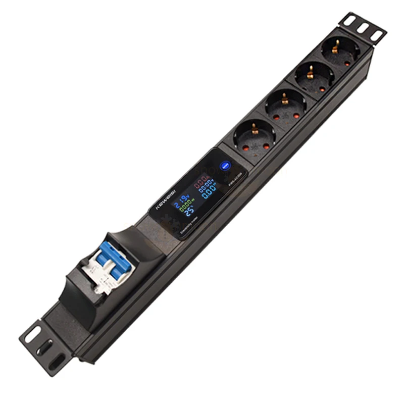 Network-Cabinet-PDU-Distribution-Unit-4-Ways-German-outlet-Ammeter ...