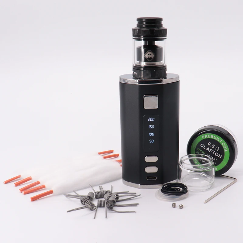 200W Box Mod SmokeE cigarette Vape Vaper kit Electronic Cigarette vapor 4000mah build-in battery ...