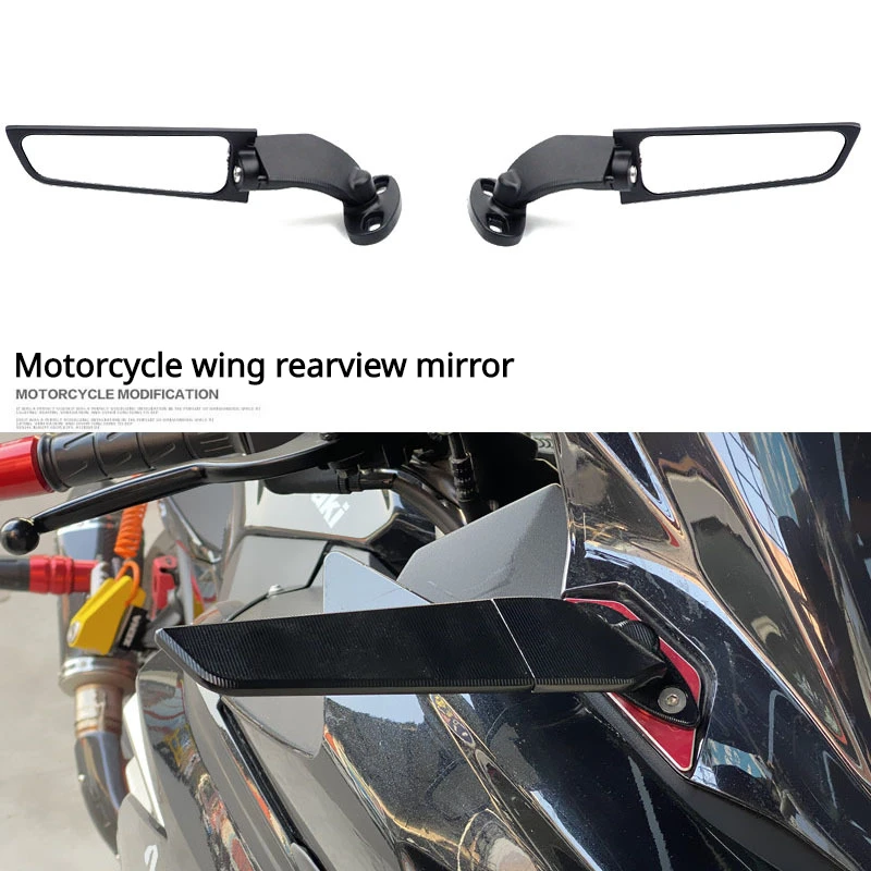 Motorcycle-Wing-Mirrors-Adjustable-Rotating-Rearview-Side-Mirror-For ...