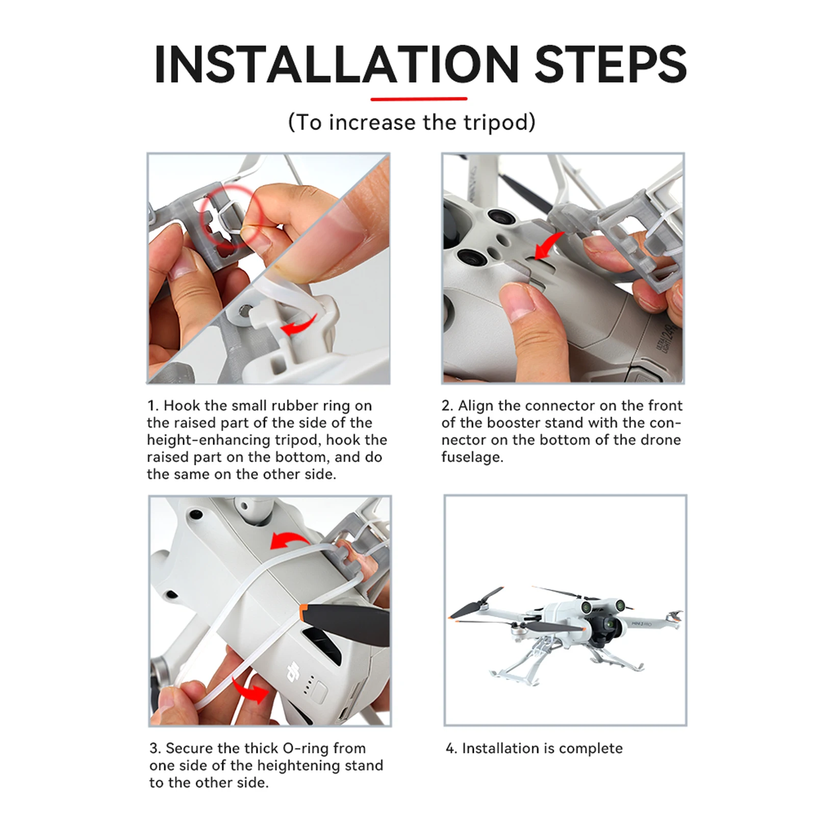 Train terrestre-Landing Gear Water Floating Kit for DJI Mini 3 Pro ...