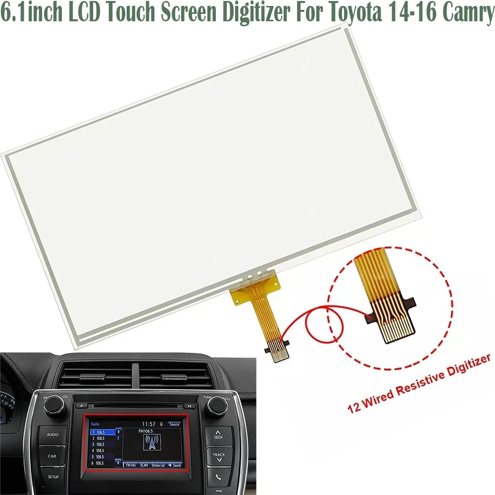 6.1inch LCD Touch Screen Digitizer LA061WQ1(TD)(04) For Toyota 14-16 ...