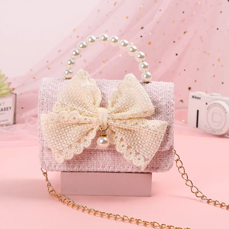 2023 New Kids Mini Handbag Tote Cute Little Girls Princess Crossbody ...