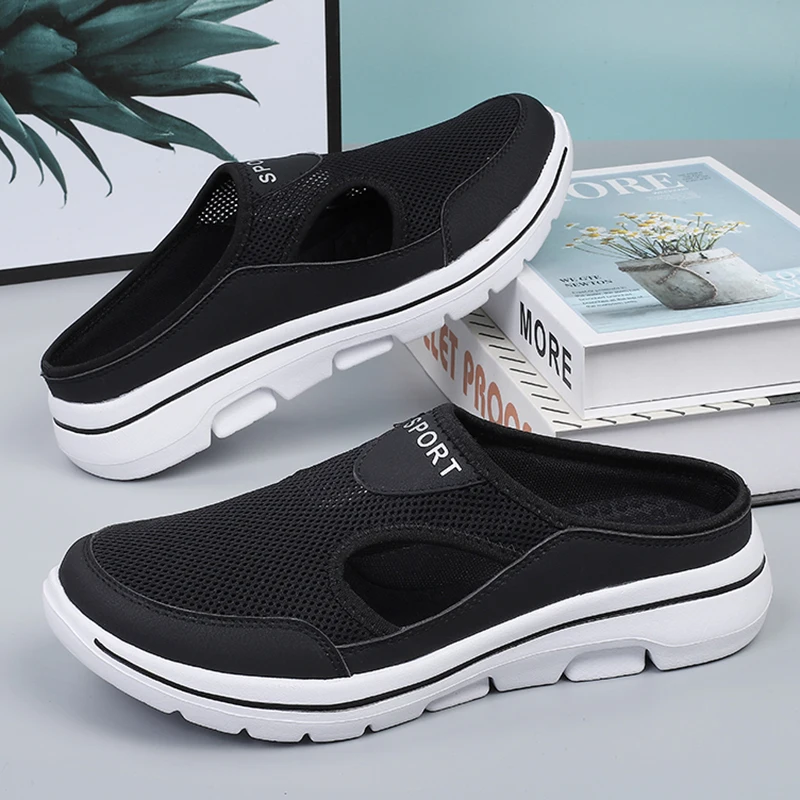Men's Slippers Summer Soft Comfortable Home Slippers Breathable Anti ...