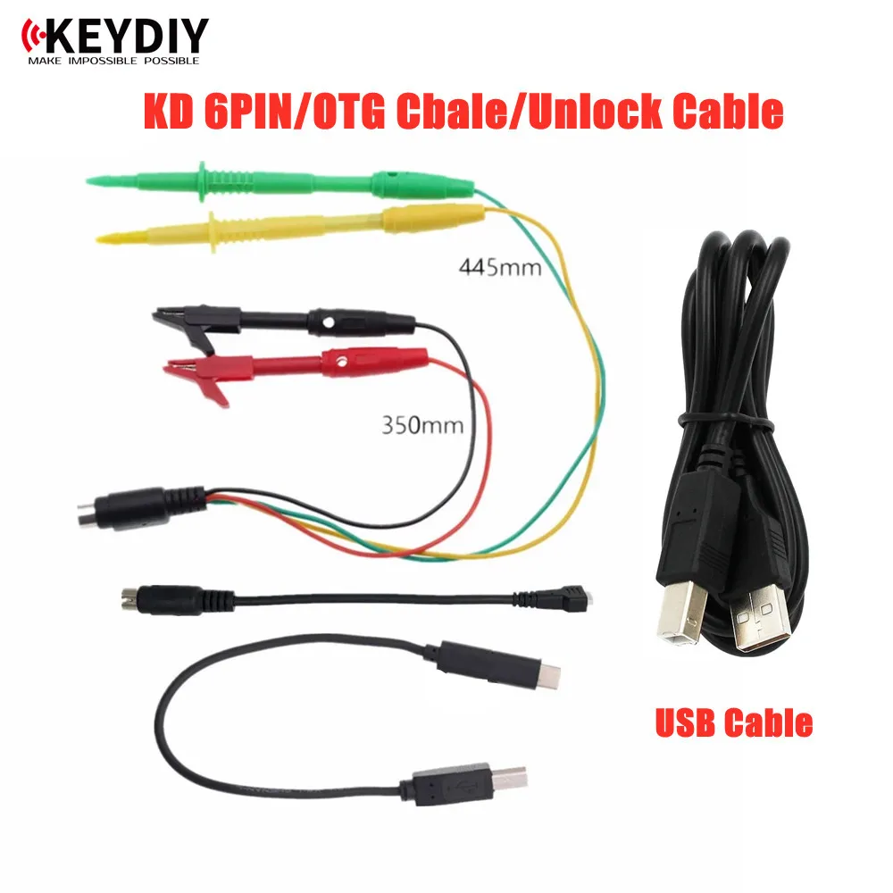 KEYDIY-KD-Unlock-Cable-KD-6-Pin-OTG-Cable-for-KD900-Key-Programmer-KD ...