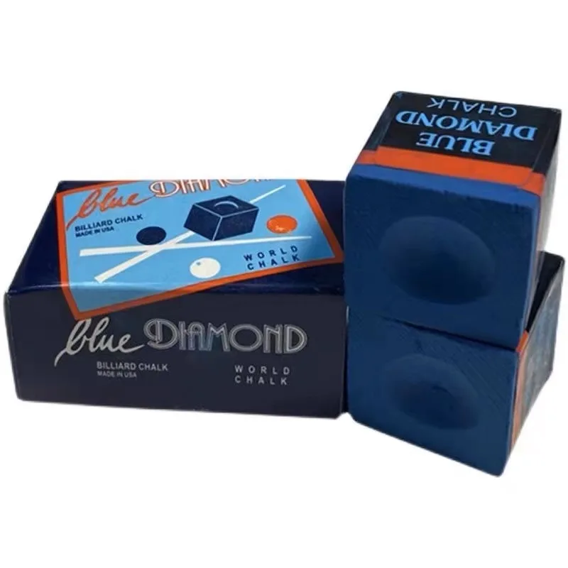LONGONI 2pcs/set Blue Diamong Chalk Pool Snooker Cue Chalk