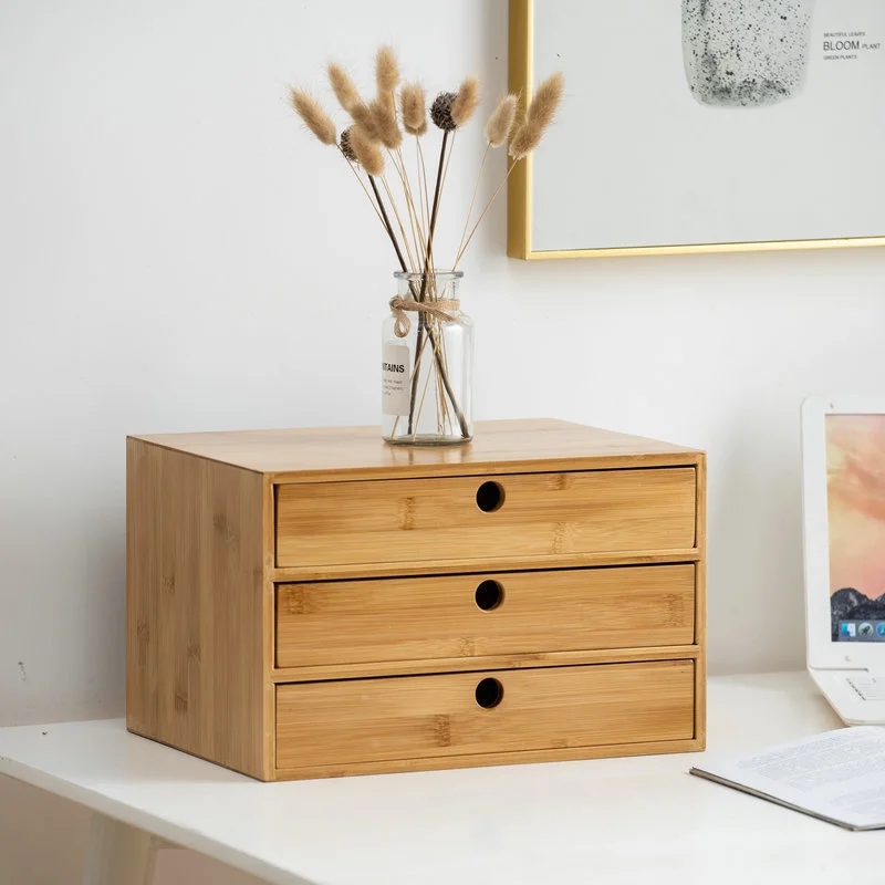 Desktop-Drawer-Organizers-Multi-layer-Under-Desk-Drawer-Natural-Bamboo ...