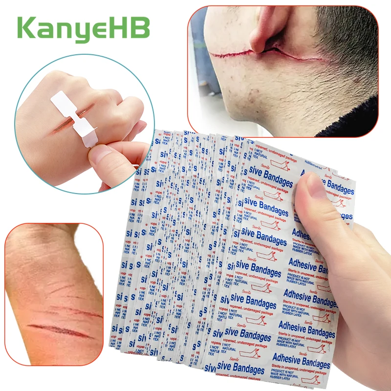 20pcs Suture Free Band-Aid Cut Wound Adhesive Bandage Medical Sterile ...