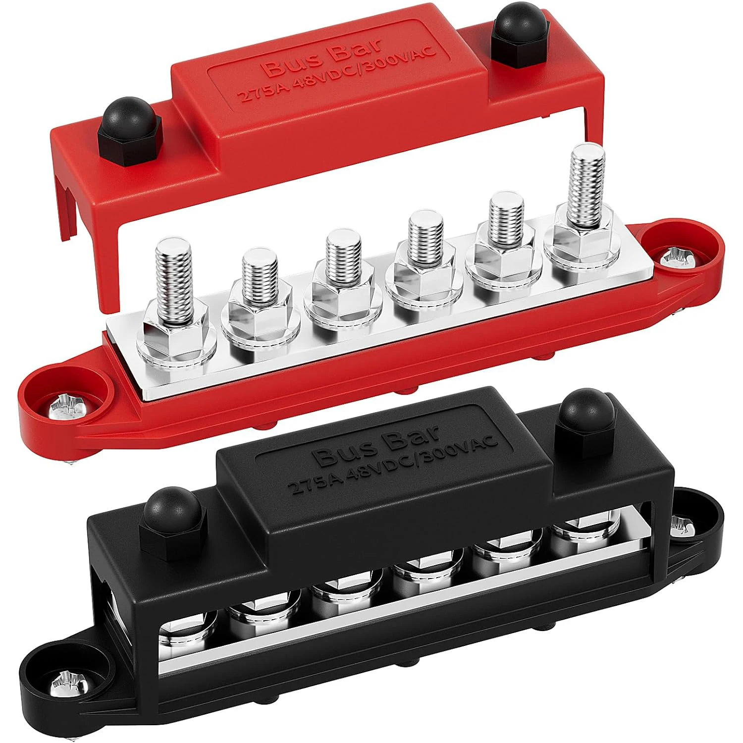 DaierTek-275A-Bus-Bar-12V-Power-Distribution-Block-Car-Audio-Busbar-6-x ...