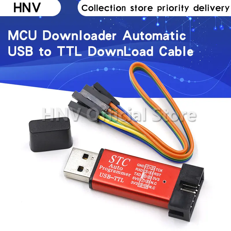 Programador automático MCU STC 51, descargador de microcontrolador, 3,3 V, 5V, Universal/Cable ...
