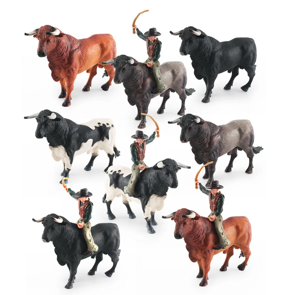 Genuine-Wild-Simulation-Animals-Action-Figures-Realistic-Bullfight ...