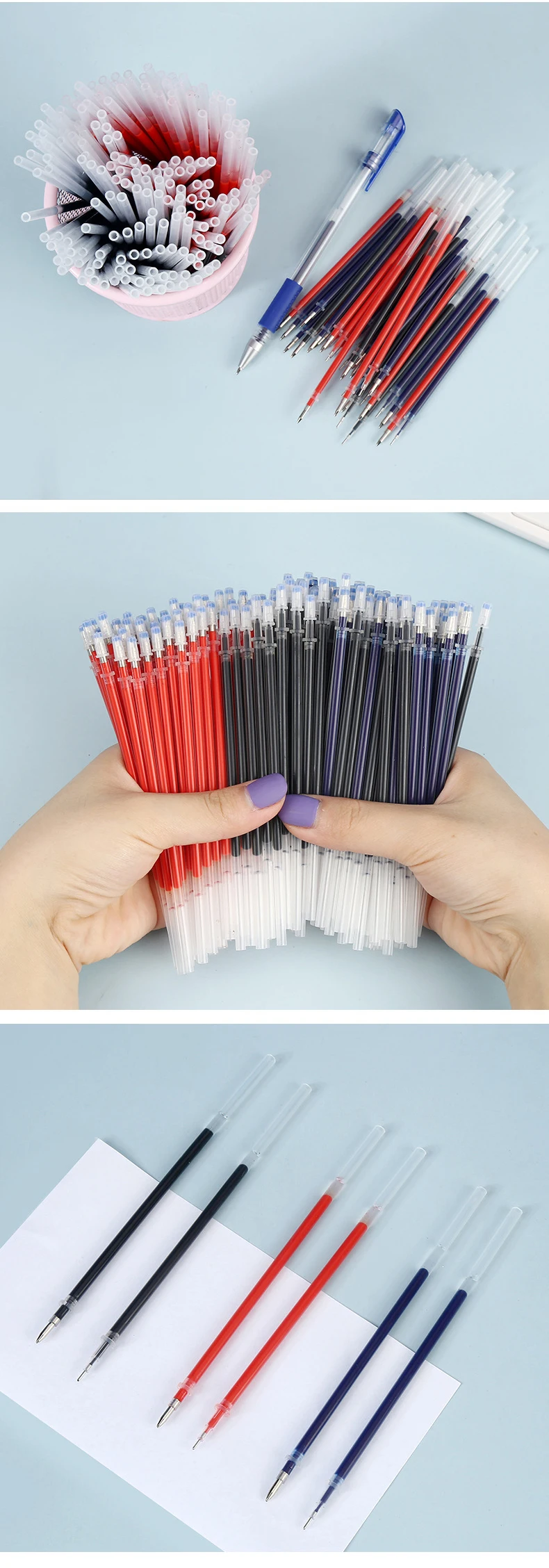 Lot de 43 stylos Gel rechargeables,stylo à Signature Ultra Fine 0.35mm ...