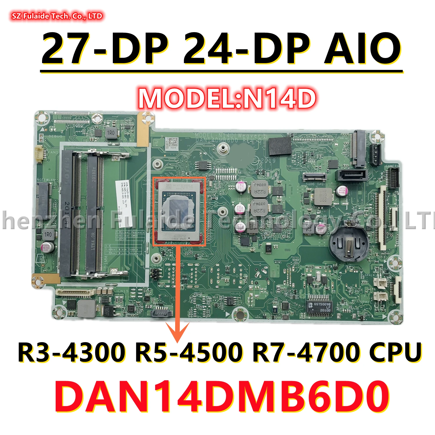 DAN14DMB6D0-N14D-For-HP-27-DP-24-DP-AIO-All-in-One-Motherboard-With-R3 ...