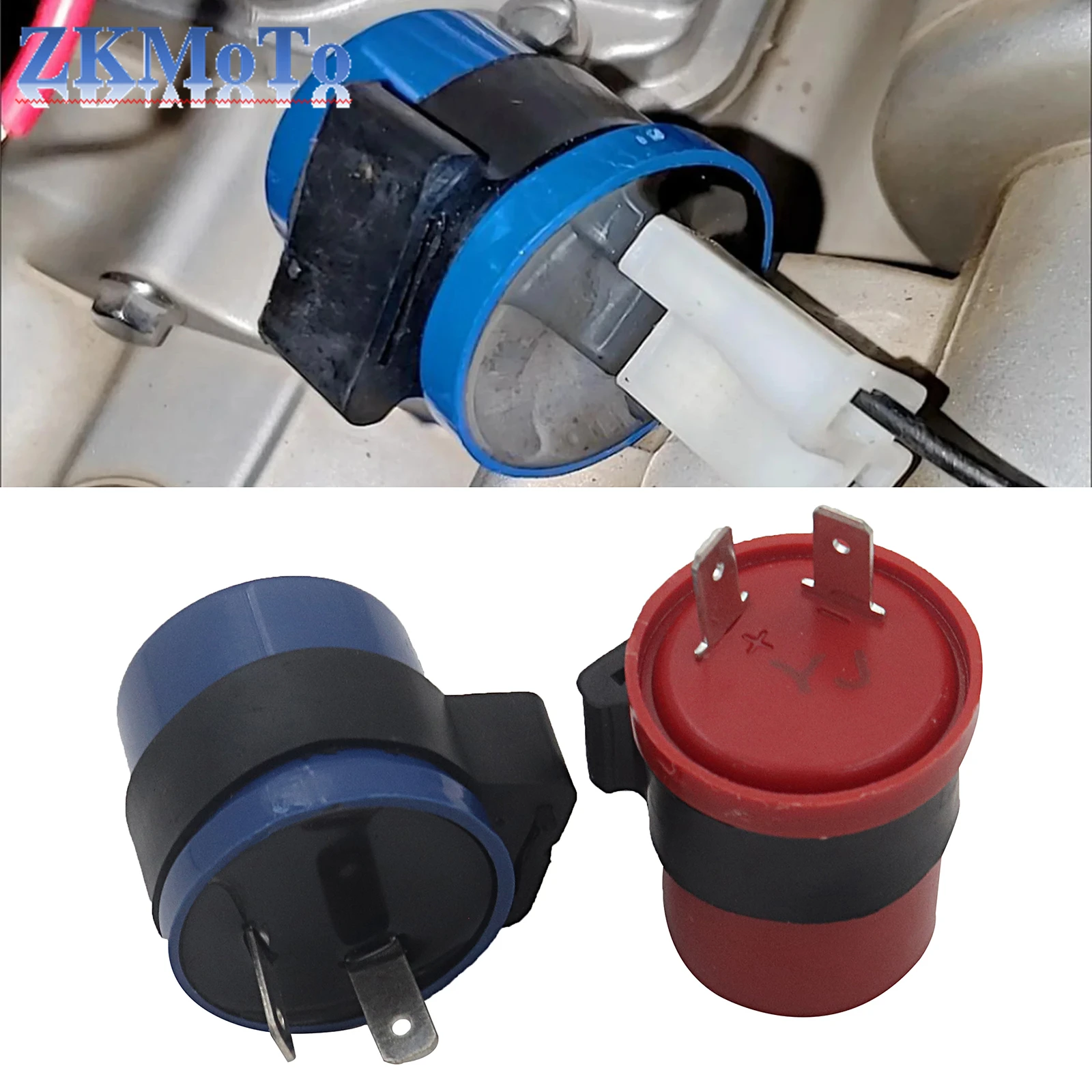 DC-6V-12V-Input-Motorcycle-Blue-Inbuilt-Beeper-Flasher-Turn-Signal-LED ...