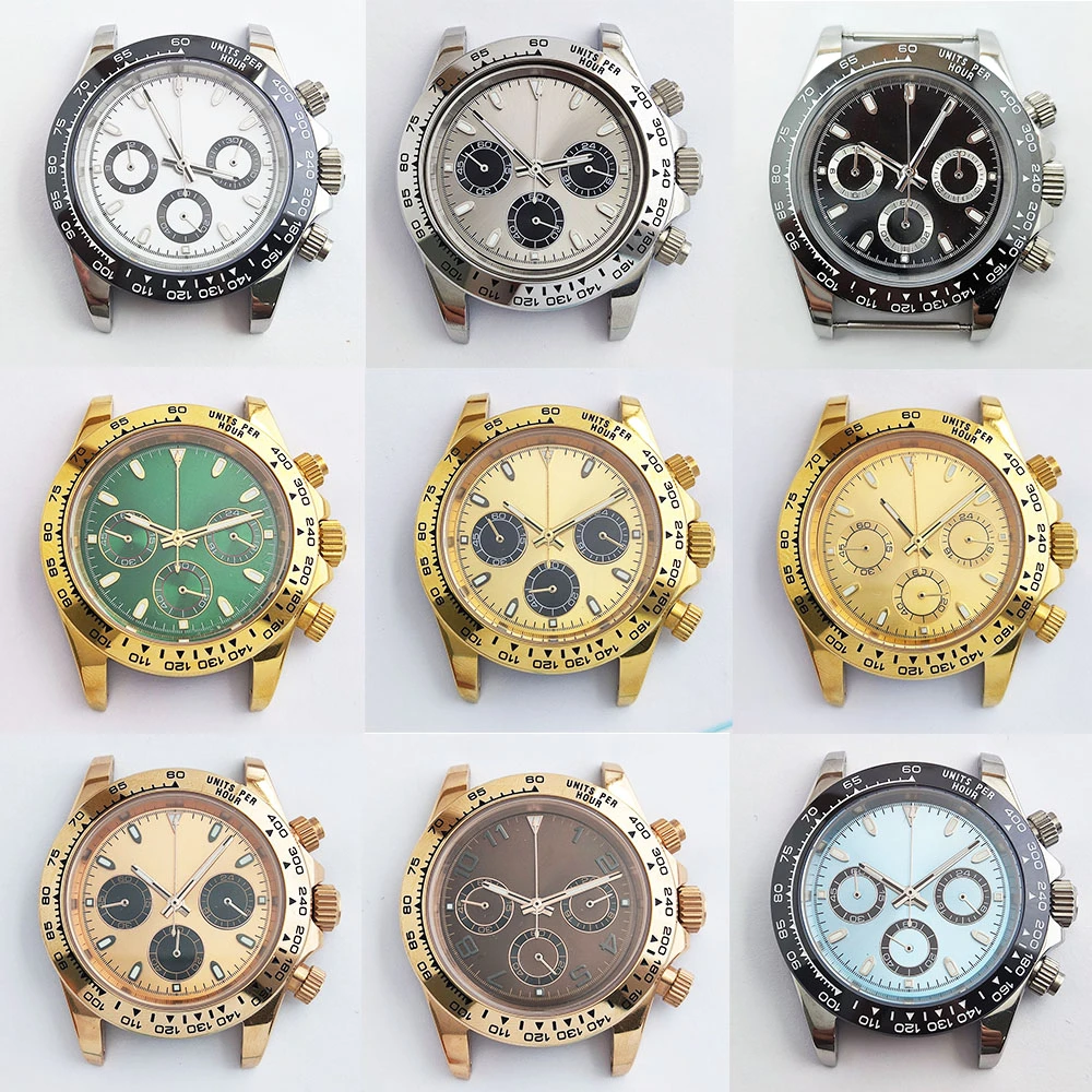 Japan Chronograph Vk63 Quartz Movement 39mm Stainless Steel Case ...