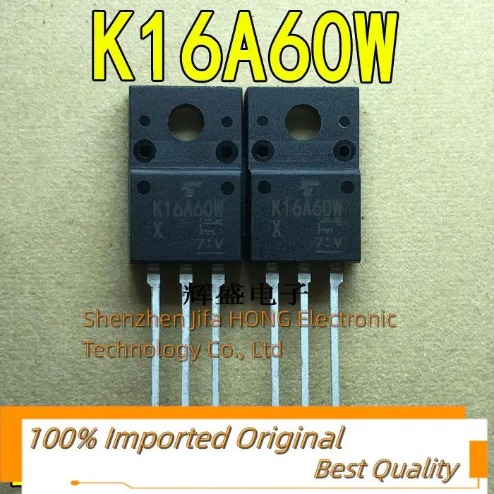 10PCS-Lot-TK16A60W-K16A60W-TO-220F-16A-600V-MOSFET-Imported-Original ...