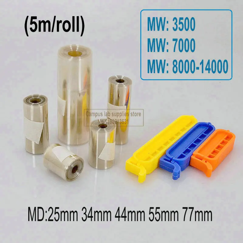 5meter/roll Laboratory Dialysis Tube Regenerated Cellulose Dialysis Bag ...
